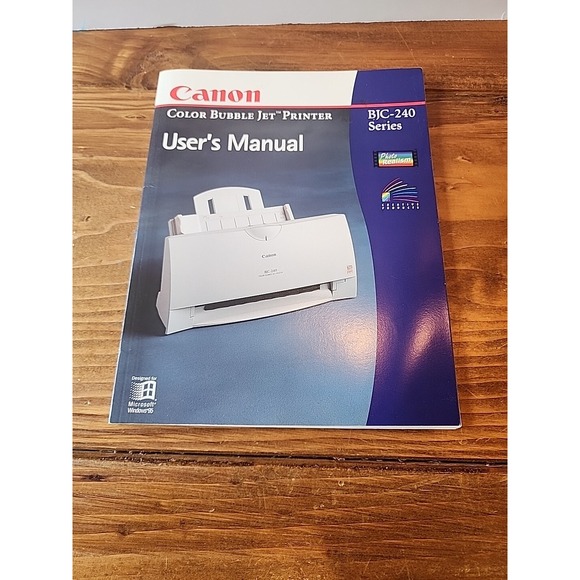 Microsoft | Office | Canon Color Bubble Jet Printer Users Manual Bjc24 ...